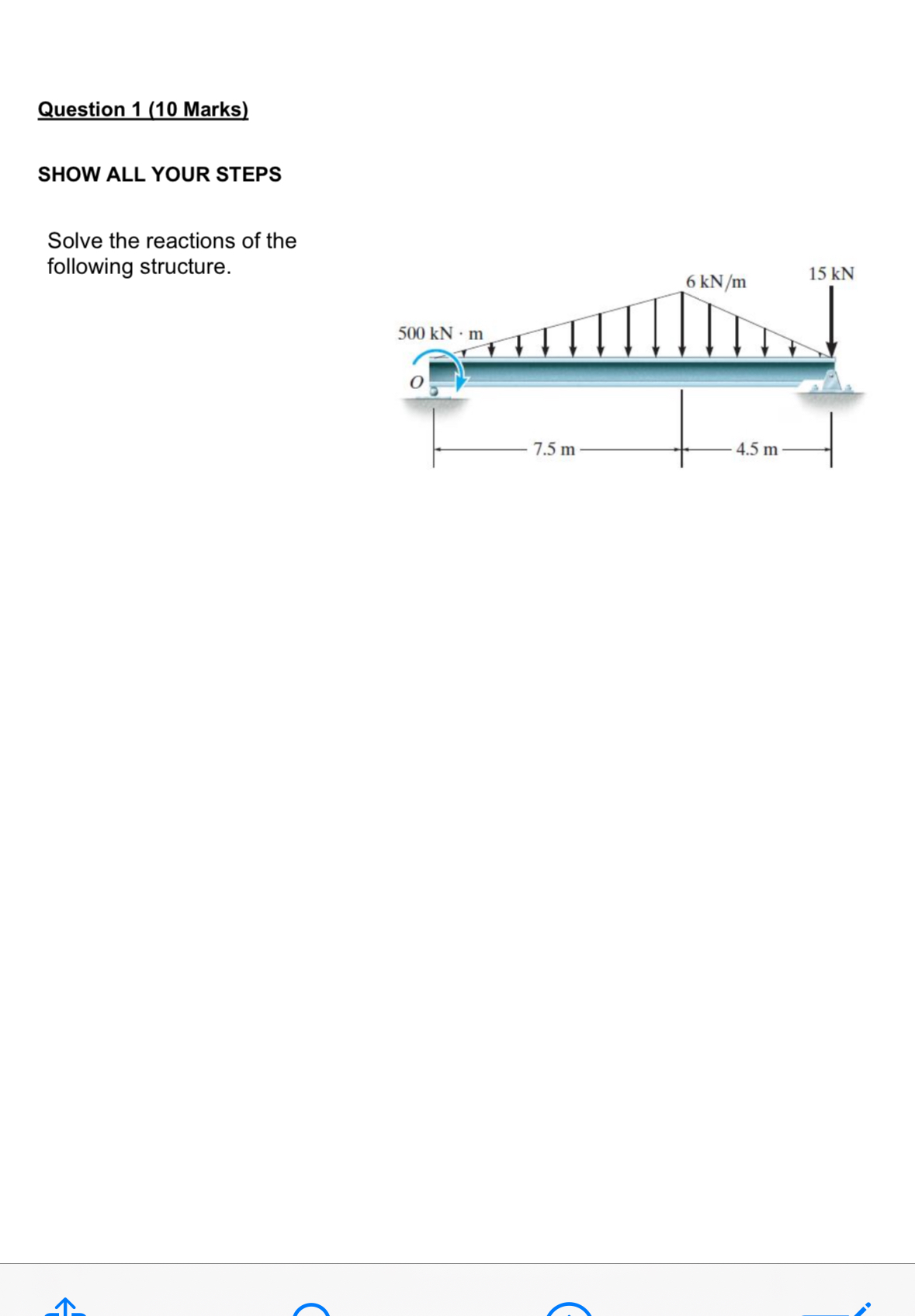 Solved Question 1 (10 ﻿Marks)SHOW ALL YOUR STEPSSolve the | Chegg.com