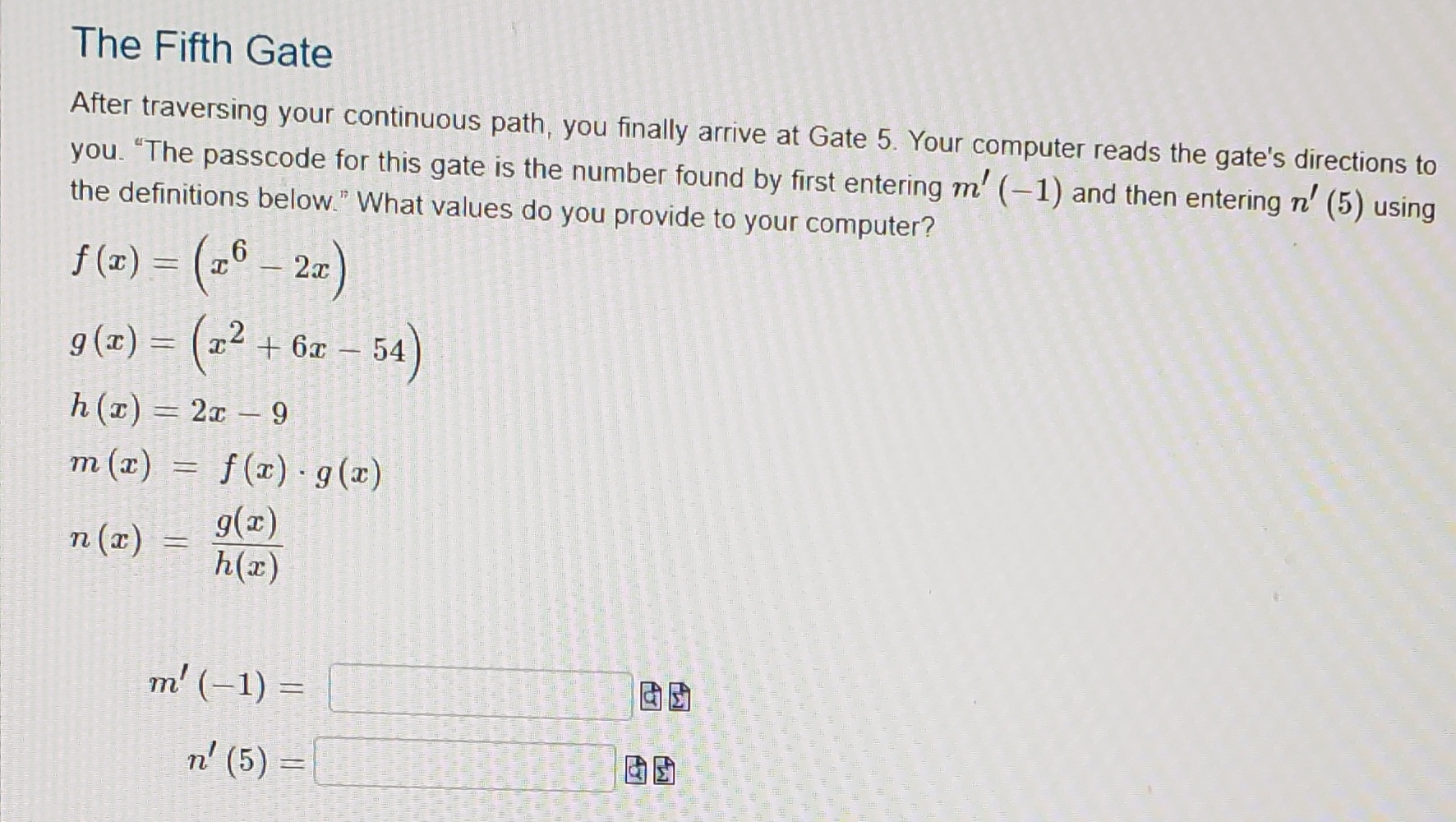 Solved The Fifth GateAfter traversing your continuous path, | Chegg.com