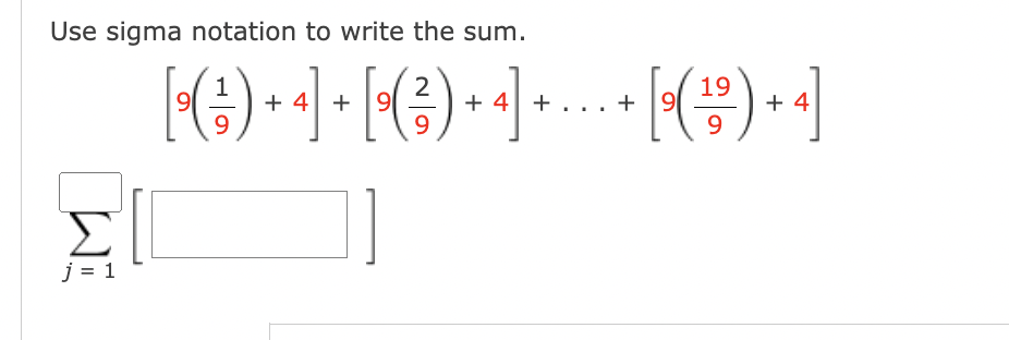 Solved Use sigma notation to write the | Chegg.com