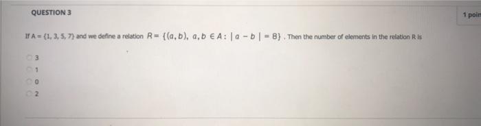 Solved QUESTION 1 Let R, and R2 be the relation represented | Chegg.com