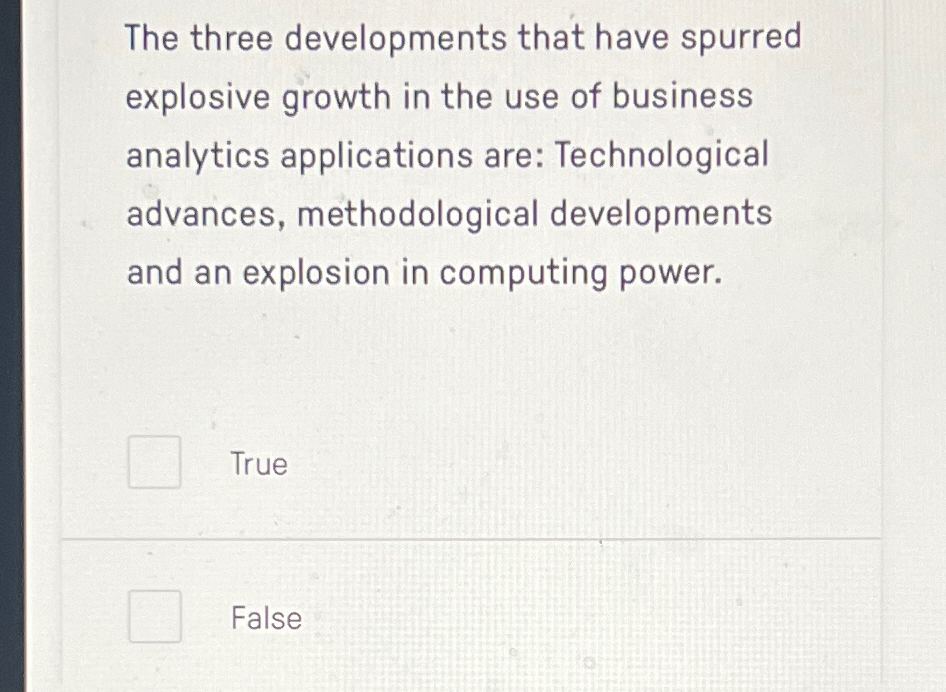 Solved The three developments that have spurred explosive | Chegg.com