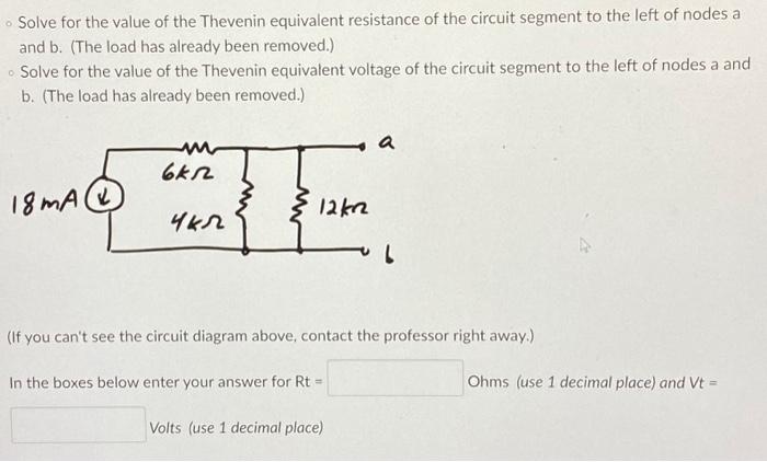 Solved Solve for the value of the Thevenin equivalent | Chegg.com