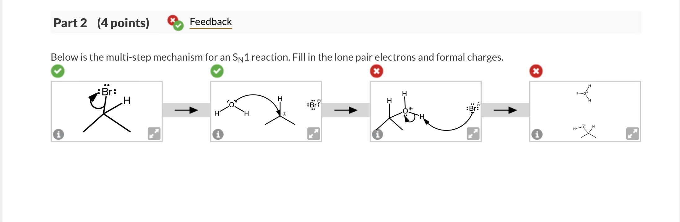 Solved Part 2 (4 ﻿points)FeedbackBelow is the multi-step | Chegg.com