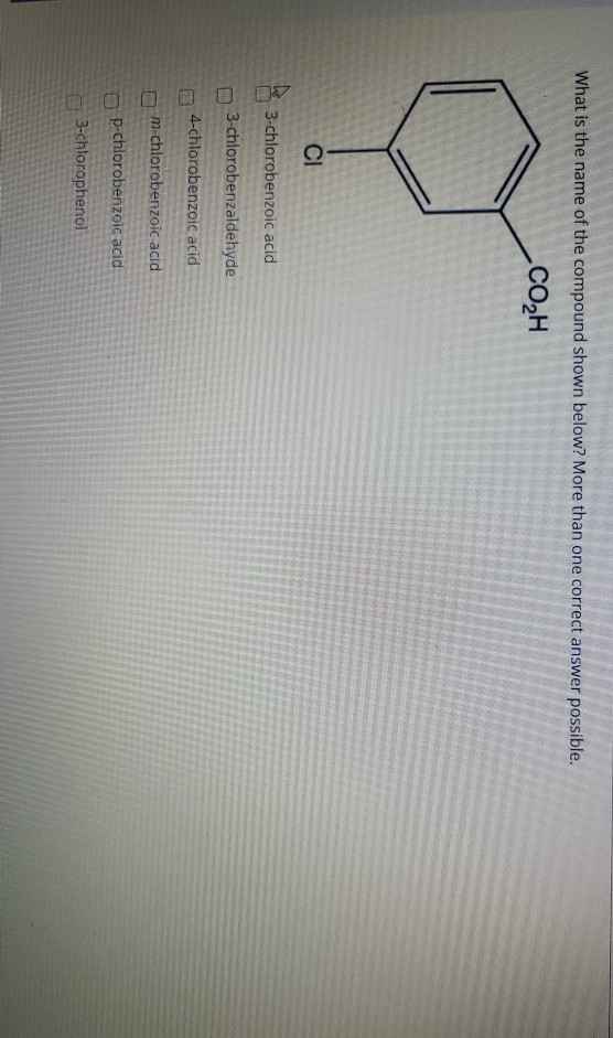 Solved What is the name of the compound shown below? More | Chegg.com
