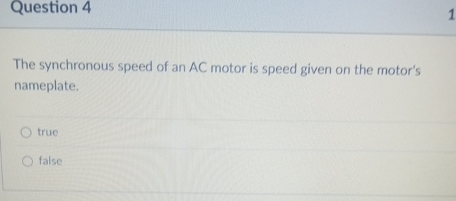 Solved Question 41The synchronous speed of an AC motor is | Chegg.com
