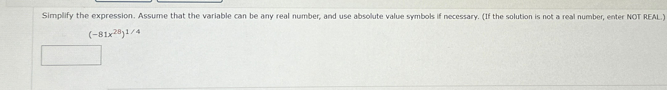 Solved Simplify the expression. Assume that the variable can | Chegg.com