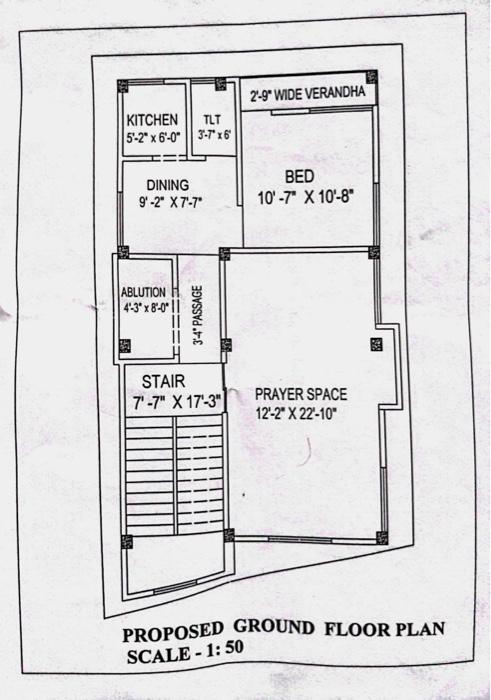 PROPOSED 2ND \& 3RD FLOOR PLAN SCALE - 1: 50 | Chegg.com