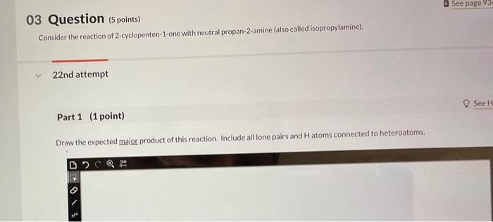 Solved 03 Question (5 points) Consider the reaction of | Chegg.com