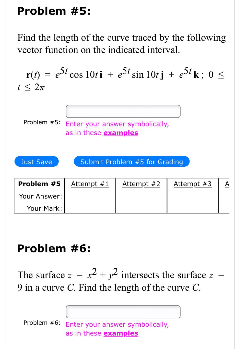 Solved Problem #5:Find the length of the curve traced by the | Chegg.com