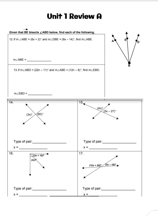 Solved Unit 1 Review A True or false. _1. E, A, and Care | Chegg.com