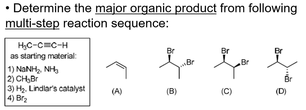 Solved Determine the major organic product from | Chegg.com