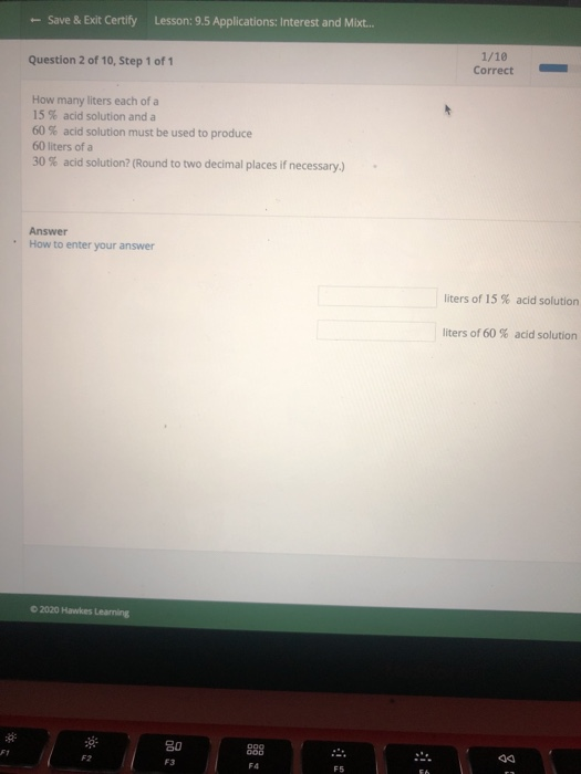 Solved - Save & Exit Certify Lesson: 9.5 Applications: | Chegg.com