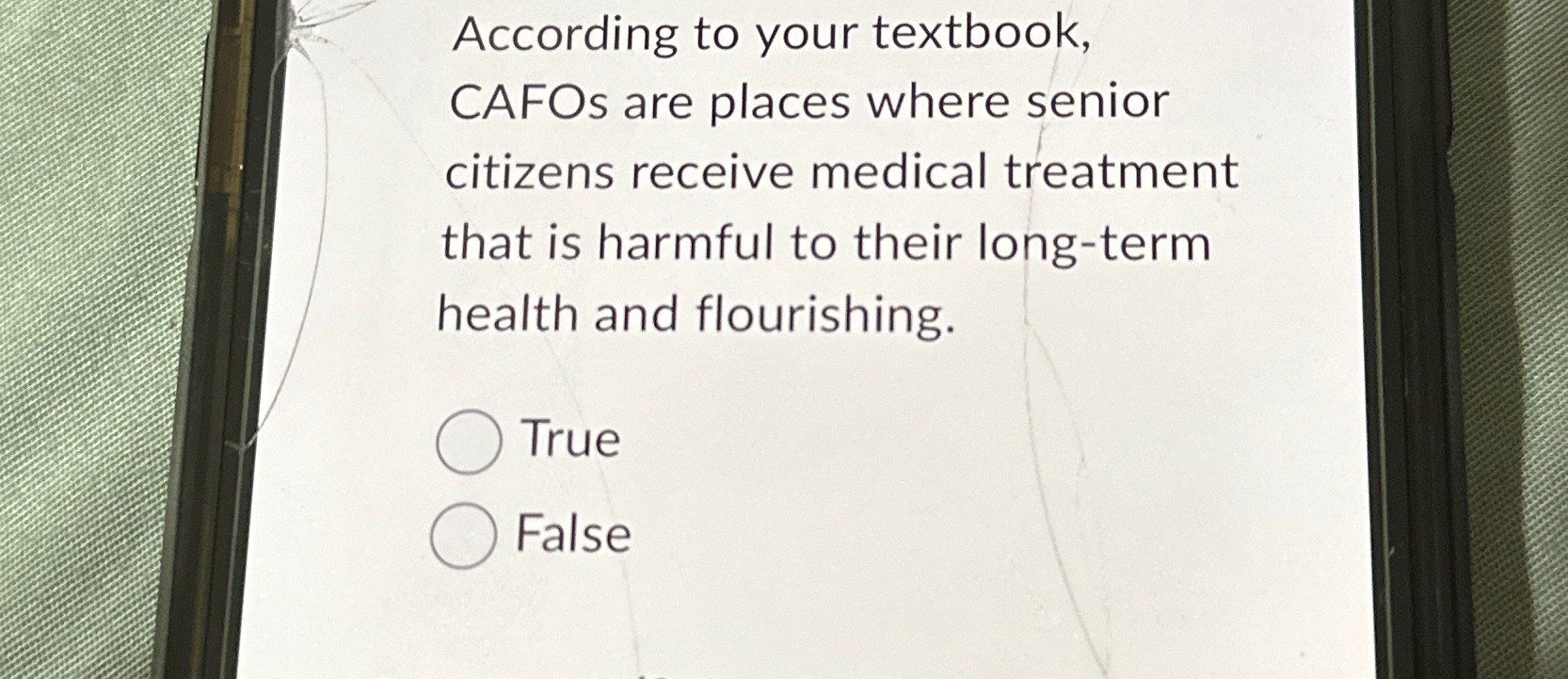 Solved According to your textbook, CAFOs are places where | Chegg.com
