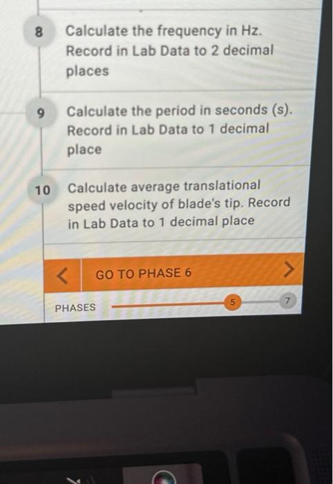 8 Calculate the frequency in Hz. Record in Lab Data | Chegg.com