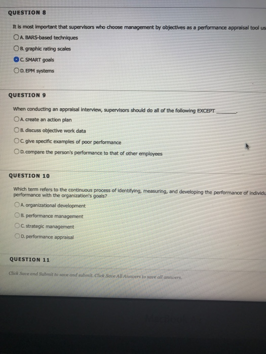 Solved QUESTION 8 It is most important that supervisors who | Chegg.com