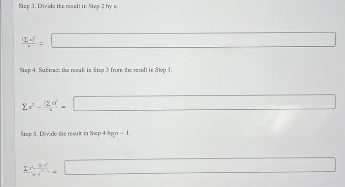 Solved Using the sum of squares formula (also known as the | Chegg.com