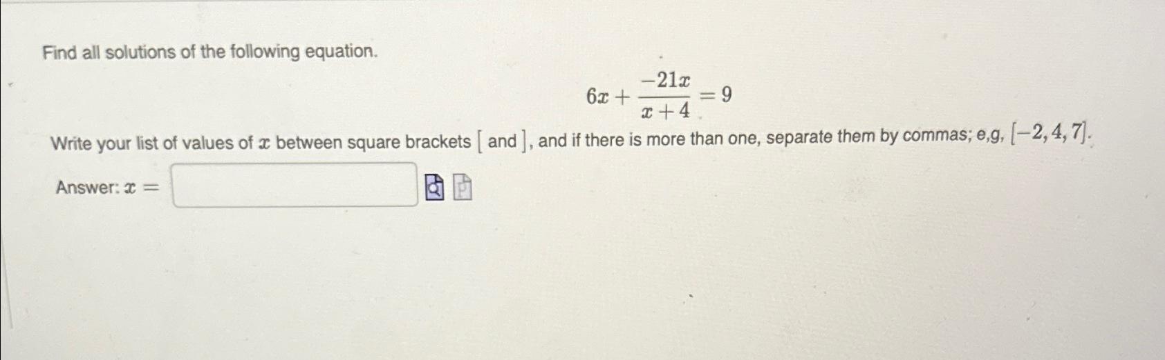 Solved Find all solutions of the following | Chegg.com