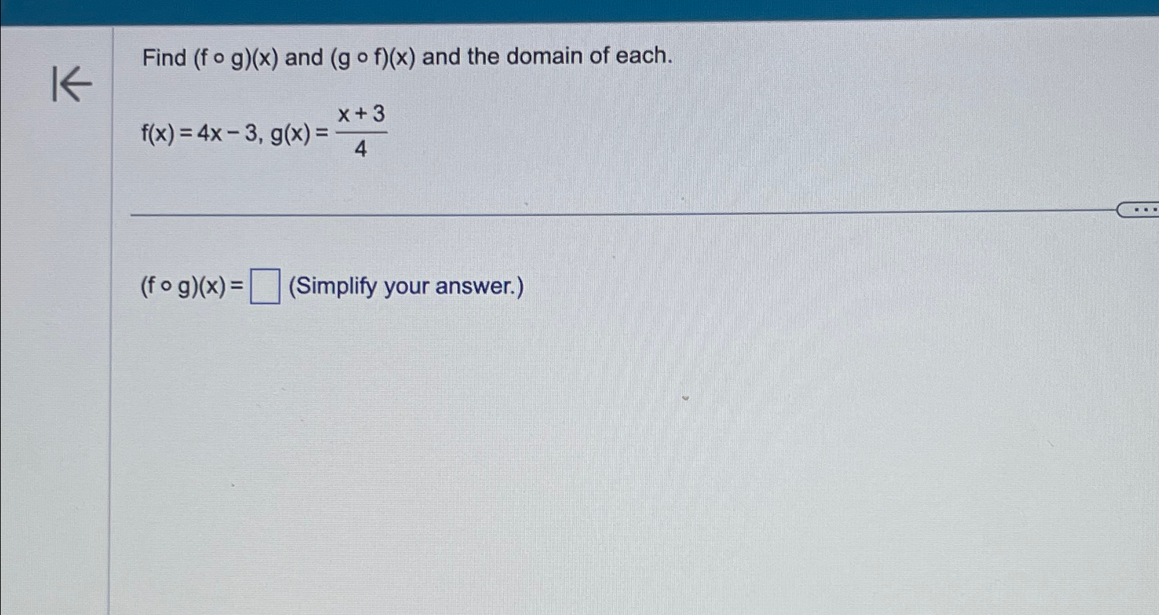 Solved Find (f@g)(x) ﻿and (g@f)(x) ﻿and the domain of | Chegg.com