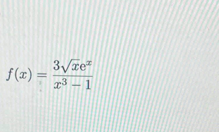 Solved f(x)=3x2exx3-1 ﻿ find and simplify the derivative of | Chegg.com