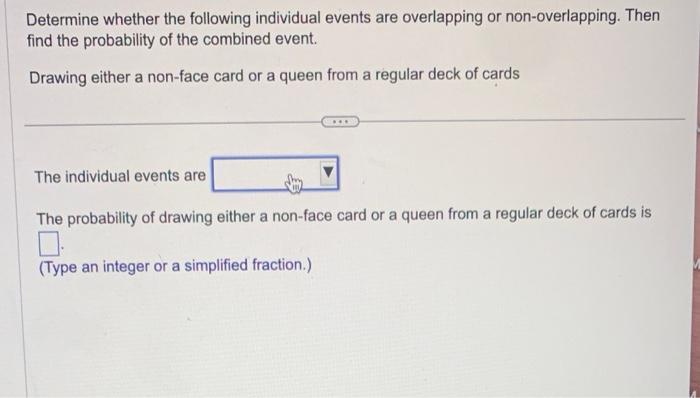 Solved Determine whether the following individual events are | Chegg.com