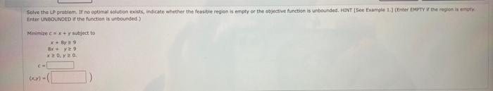 Solved Enter UNBOUNDED it the function is unbounded ) | Chegg.com