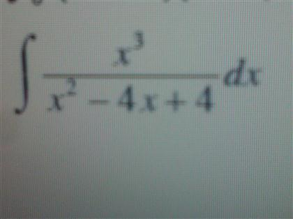 Solved X3/x2 - 4x + 4 dx | Chegg.com