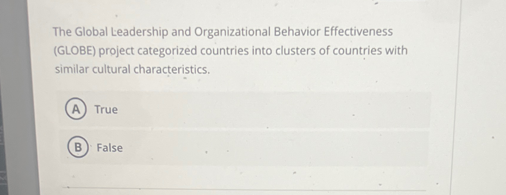 The Global Leadership and Organizational Behavior | Chegg.com