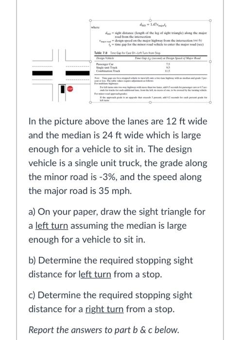 Solved right distance length of the leg of sight triangle) | Chegg.com