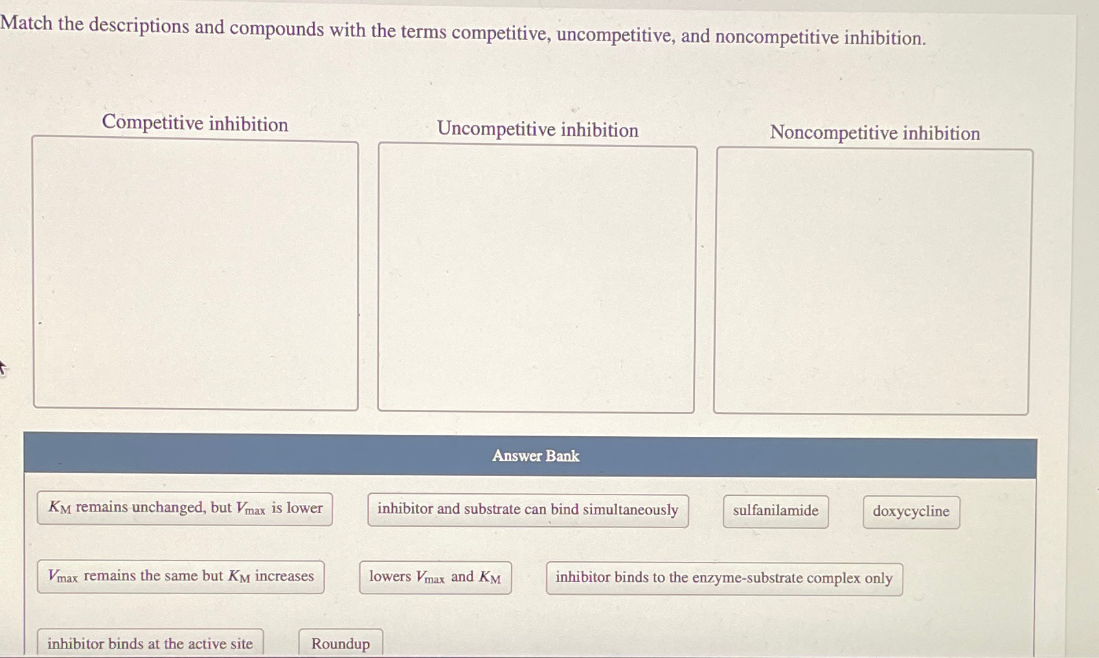 Solved Match the descriptions and compounds with the terms | Chegg.com