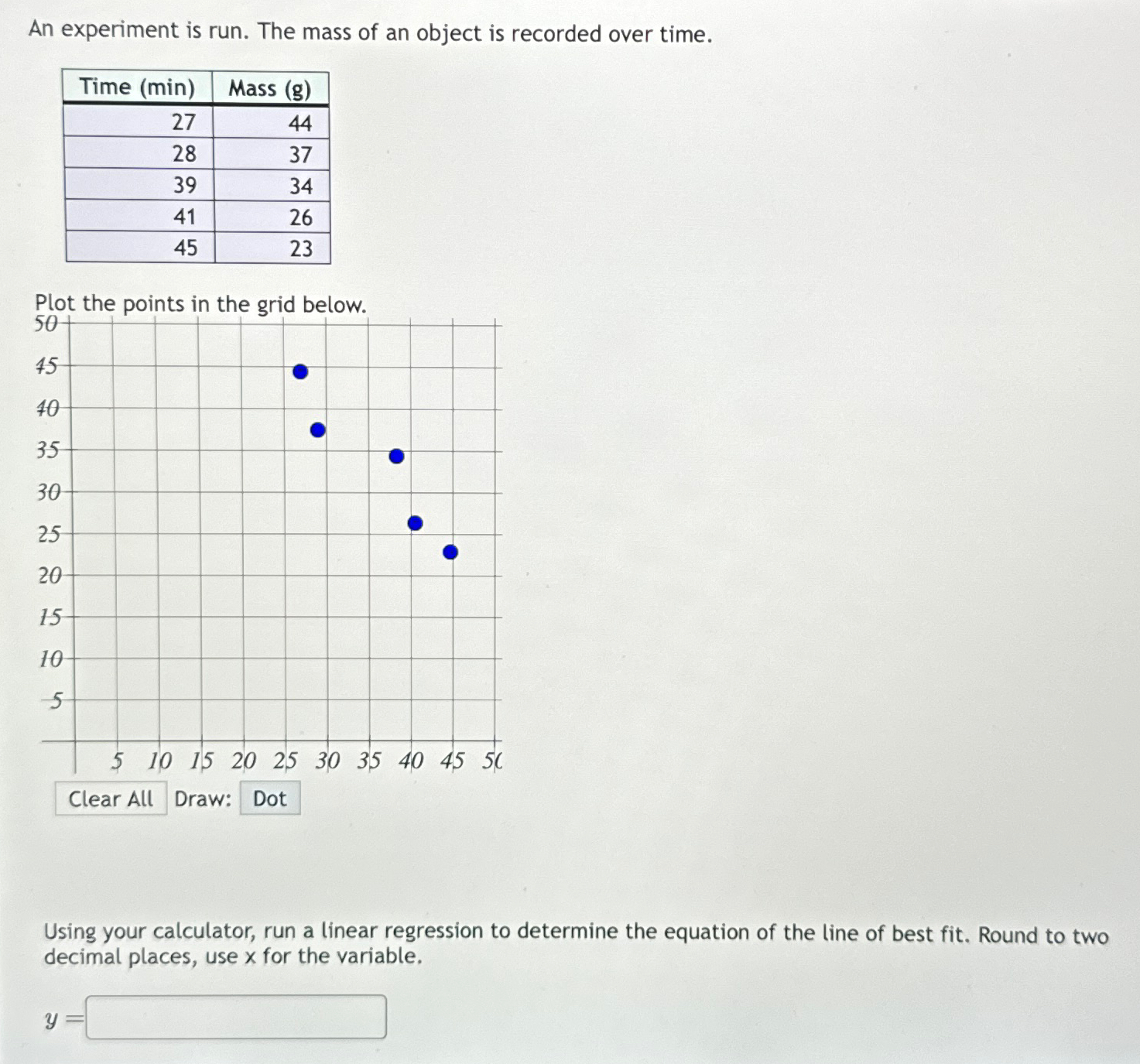 Solved An experiment is run. The mass of an object is | Chegg.com