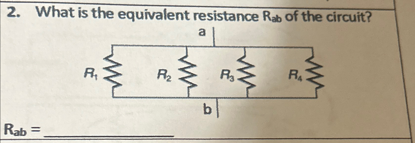 Solved What is the equivalent resistance Rab ﻿of the | Chegg.com