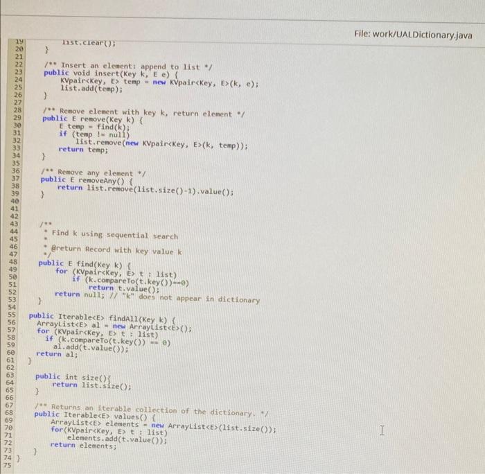 Solved Relevant topic: Dictionaries. The purpose of this | Chegg.com
