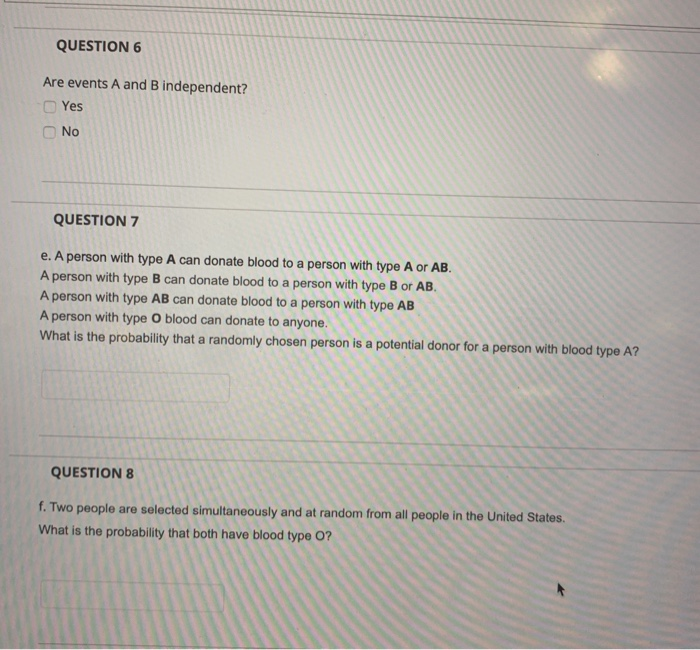 Solved QUESTION 1 1. Blood Types: All human blood can be | Chegg.com