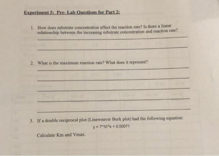 Solved Experiment 5: Pre-Lab Questions for Part 2: 1. How | Chegg.com