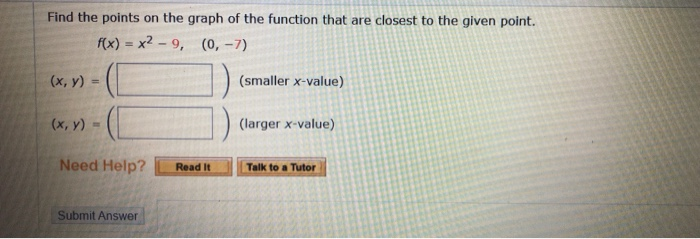 Solved Find the points on the graph of the function that are | Chegg.com
