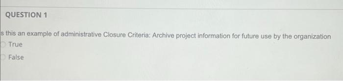Solved QUESTION 1 s this an example of administrative | Chegg.com