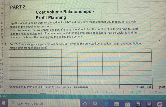 Solved انها 4 PART 1 Fixed and Variable Cost Determinations | Chegg.com