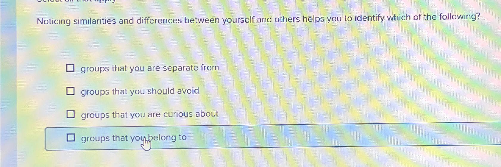 Solved Noticing similarities and differences between | Chegg.com