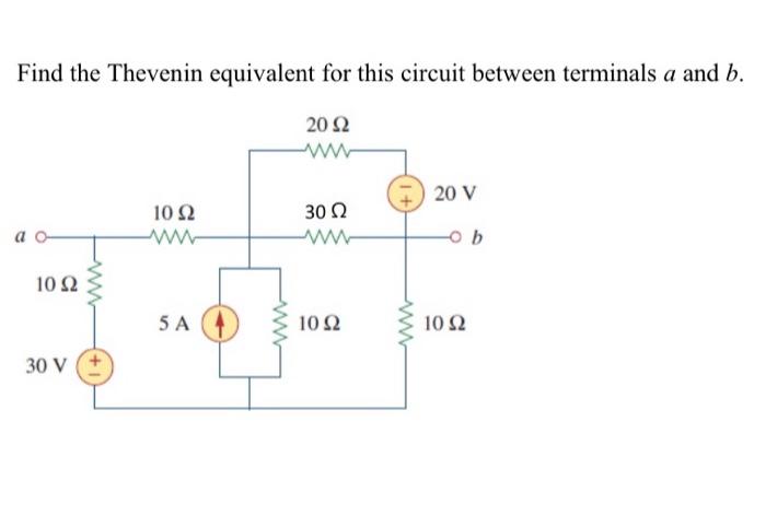 Solved Find the Thevenin equivalent for this circuit between | Chegg.com