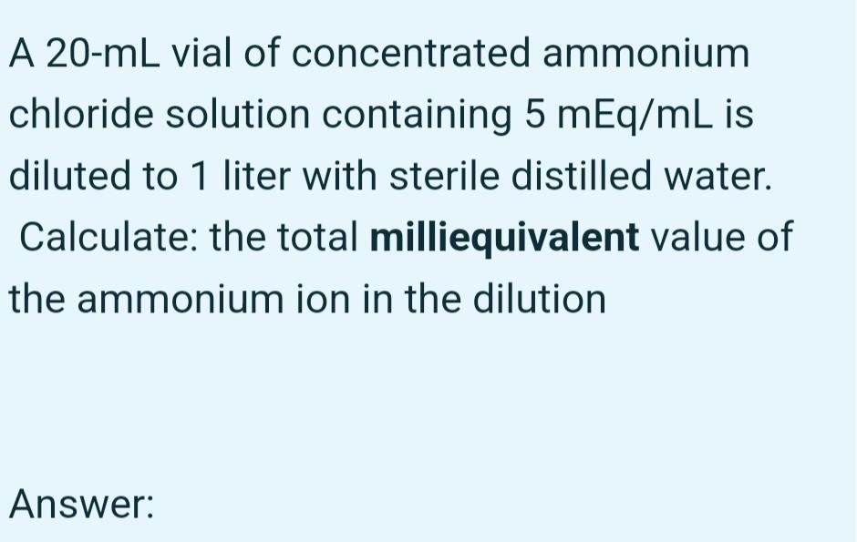 Solved How many grams of potassium citrate should be used in | Chegg.com