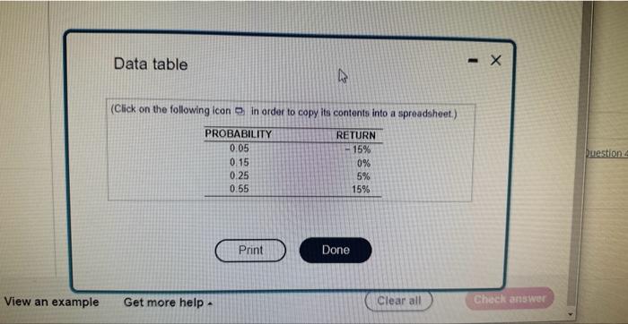 Solved (Expected return and risk) Universal Corporation is | Chegg.com