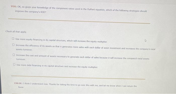 Solved An analysis of company performance using DuPont | Chegg.com