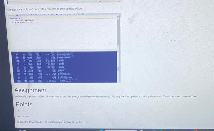 Solved Using the Power Shell ISE editor, from the Search | Chegg.com