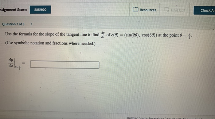 Solved Use the formula for the slope of the tangent line to | Chegg.com
