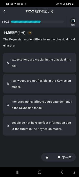 Solved The Keynesian model differs from the classical model | Chegg.com