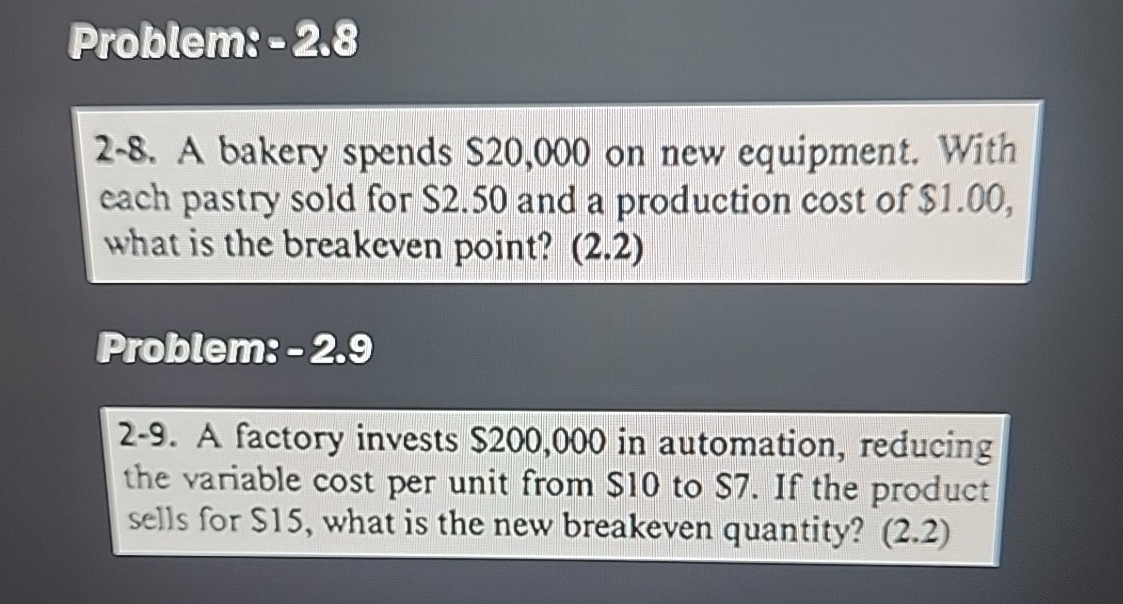 Solved Problems-2.82-8. ﻿A bakery spends $20,000 ﻿on new | Chegg.com