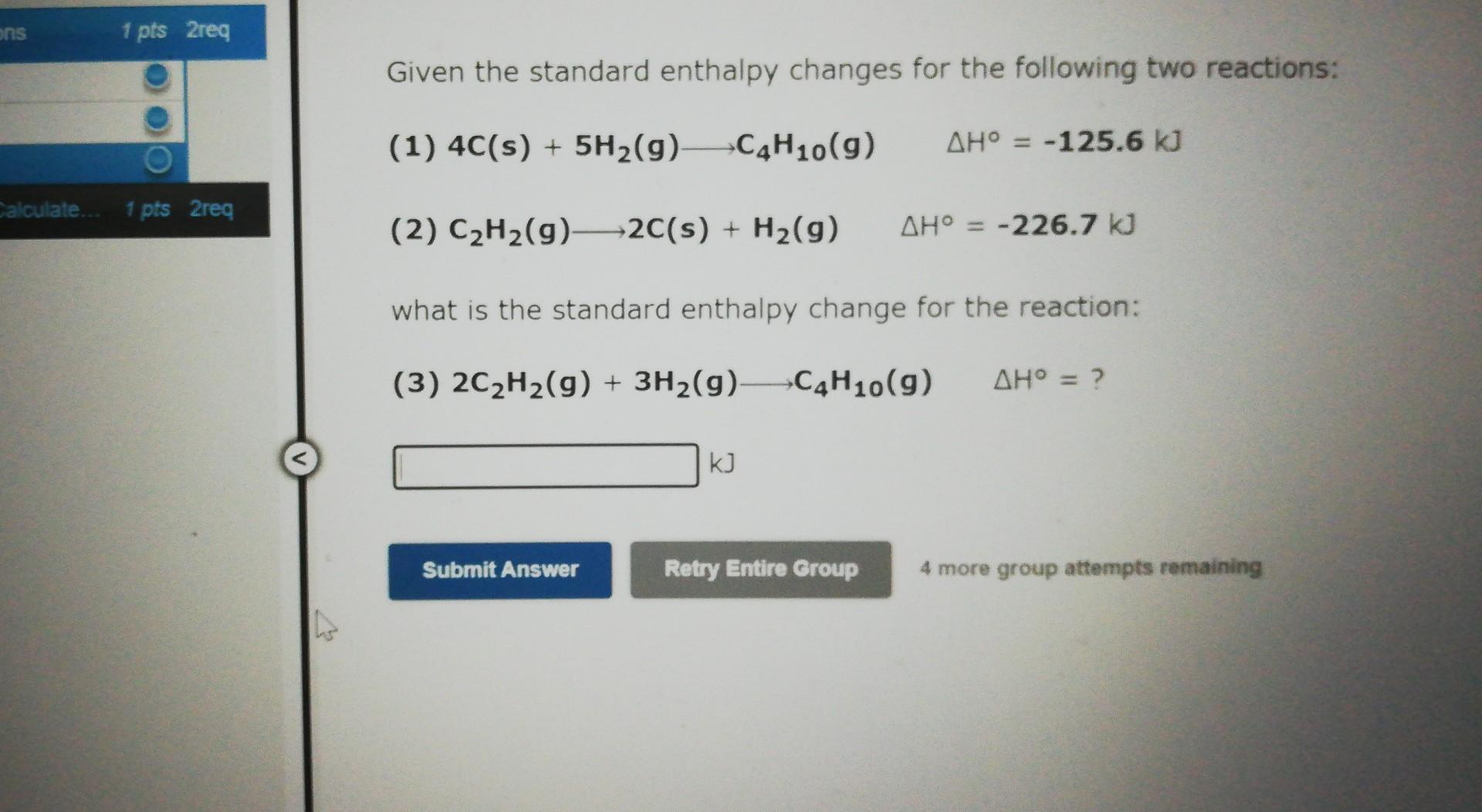 Solved (1) 2Fe(s)+O2(g)→2FeO(s)ΔH∘=−544.0 kJ (2) | Chegg.com