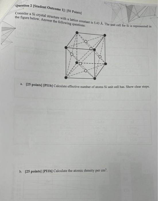 Solved Question 1 [Student Outcome 1]: [50 Points] For a | Chegg.com
