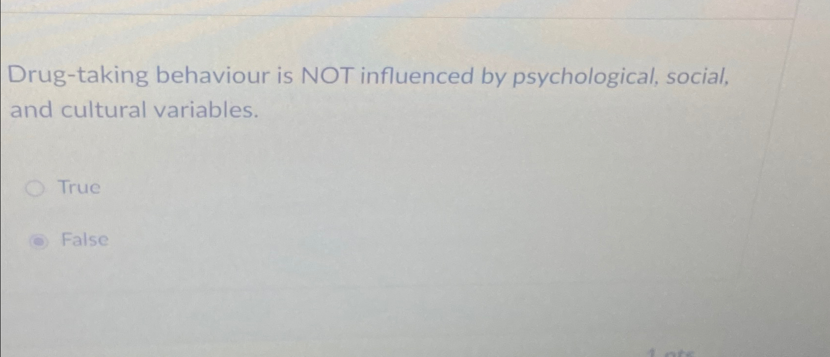 Solved Drug-taking behaviour is NOT influenced by | Chegg.com