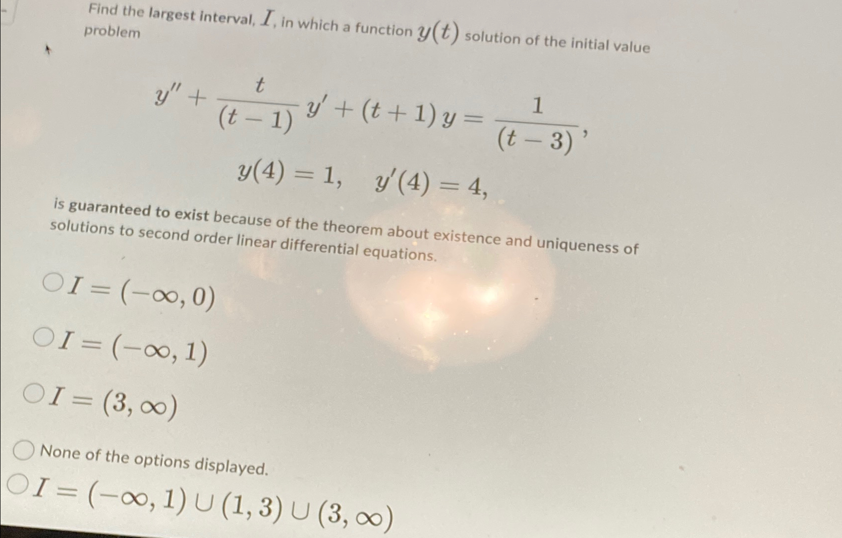 Solved Find the largest interval, I, in which a function | Chegg.com